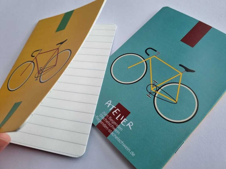 Road Bike Notebook A6 | Bicycle Notebook Homework Book Gift | Birthday ...