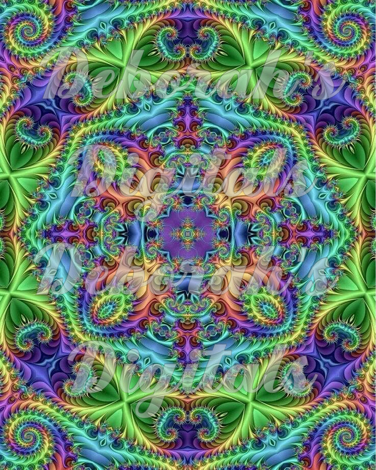 Fractal Wall Art, Fractal Wall Decor, Abstract Wall Art, Abstract Wall ...