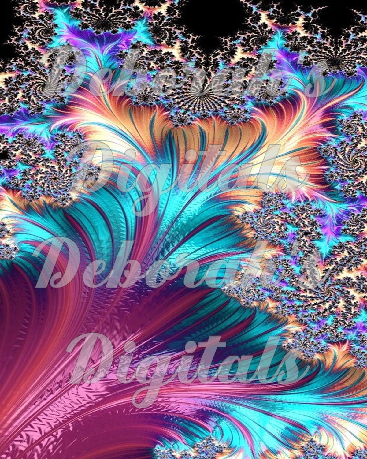 Fractal Wall Art, Fractal Wall Decor, Abstract Wall Art, Abstract Wall ...