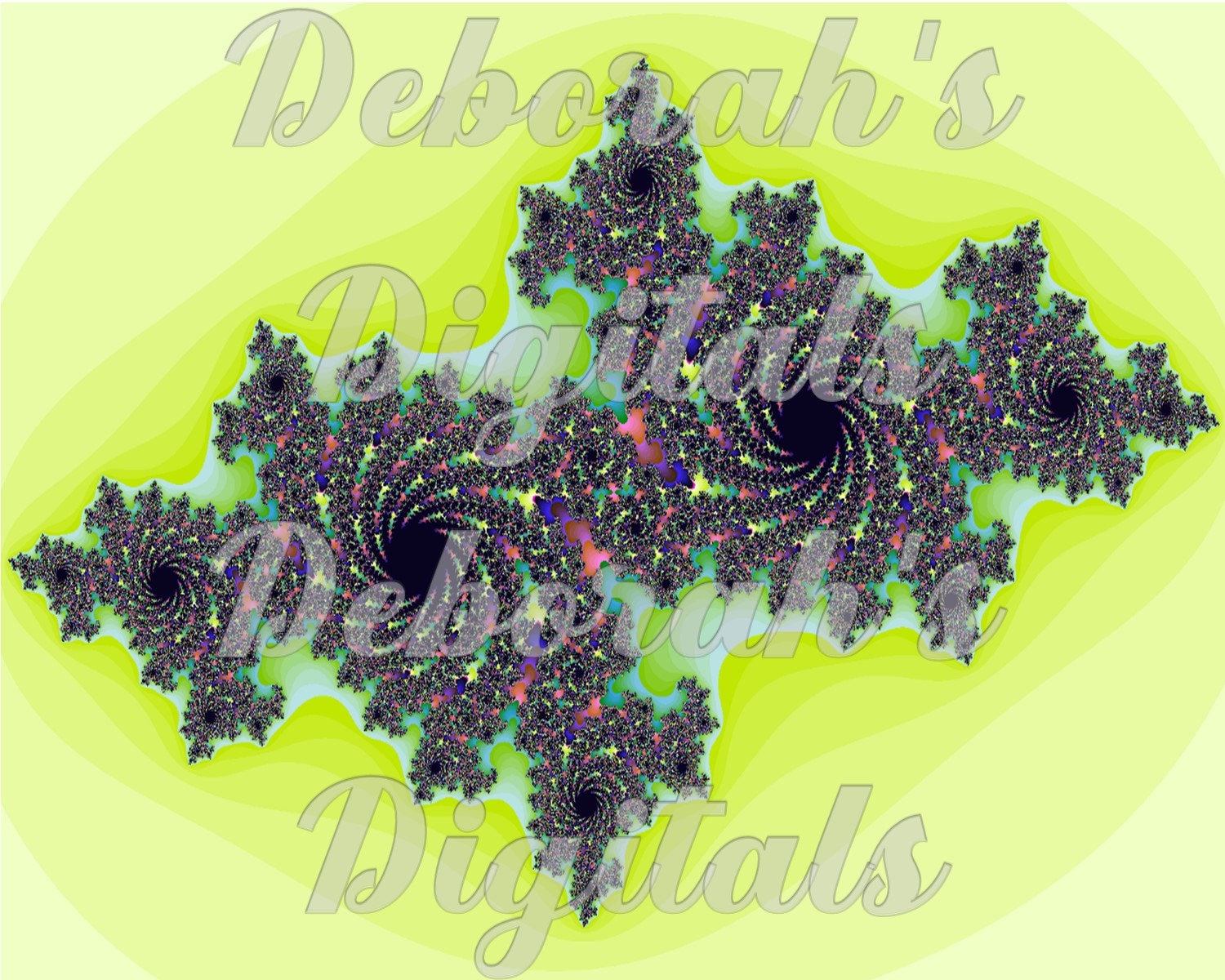 Fractal Wall Art, Fractal Wall Decor, Abstract Wall Art, Abstract Wall ...