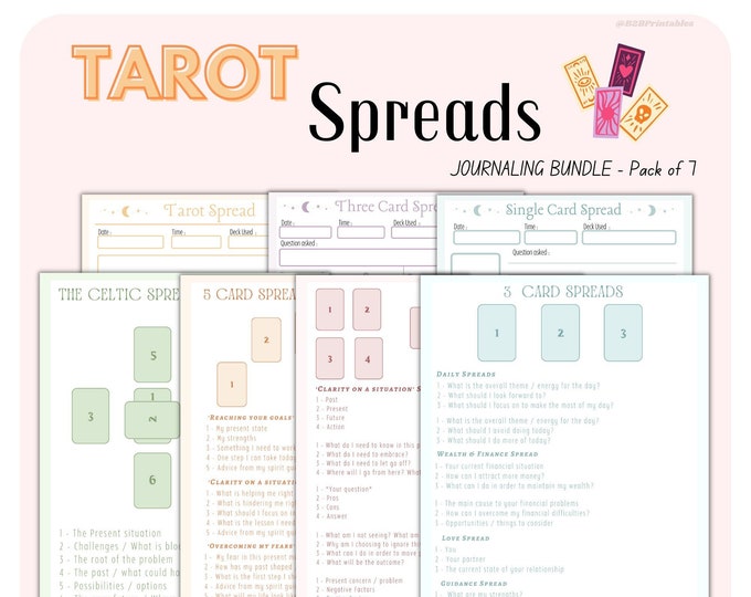 Tarot Spreads Bundle Tarot Spreads Tarot Journaling Tarot - Etsy UK