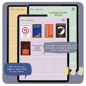 Digital Reading Journal, Goodnotes, Notability, Reading Tracker, Book ...