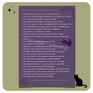 50 Powerful Witchy Affirmations, Powerful Affirmations, Positive ...