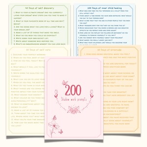 200 Shadow Work Prompts, Inner Child Healing, Self Discovery, Self Care ...