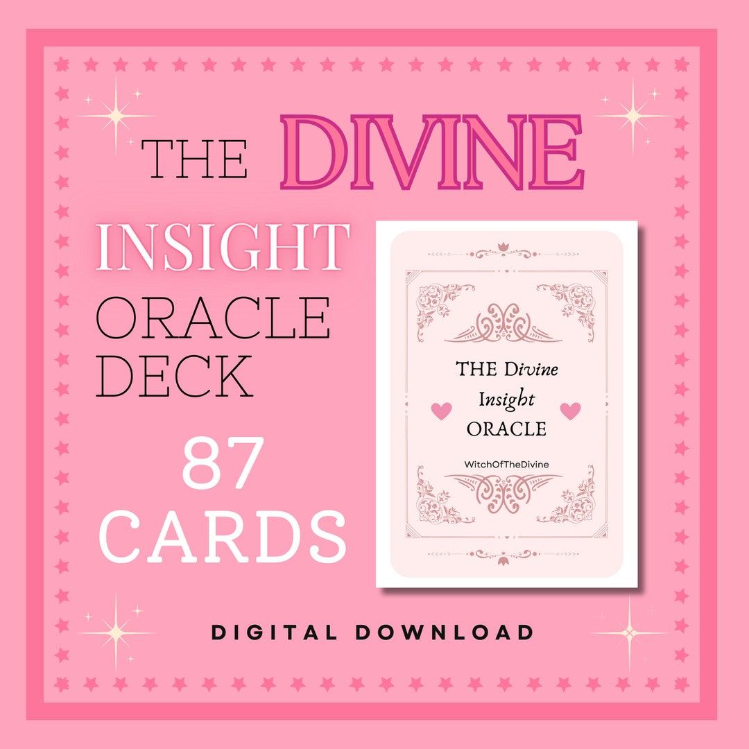 Divine Insight Oracle Deck, Printable Tarot Cards (digital Download) - Etsy