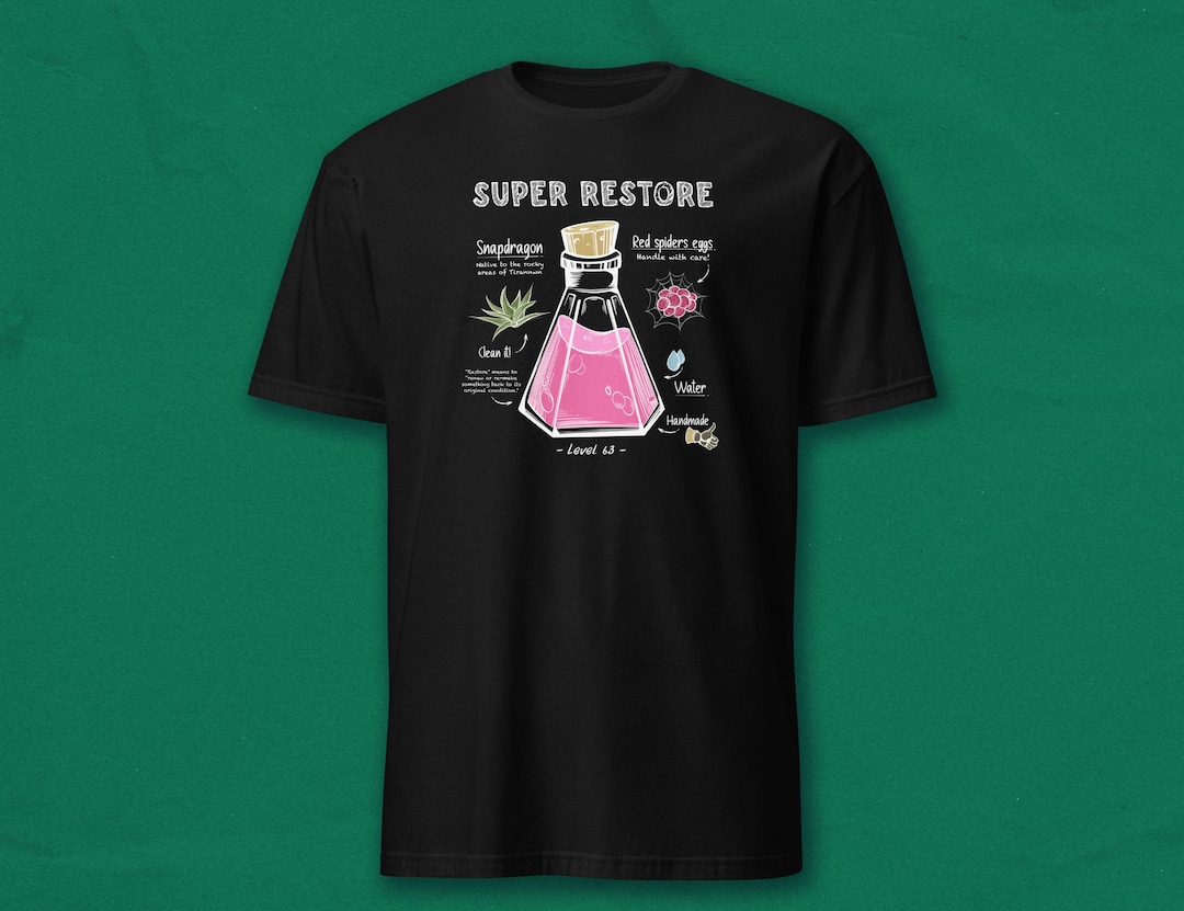 OSRS Super Restore Recipe | Unisex Classic T-shirt | Old School ...