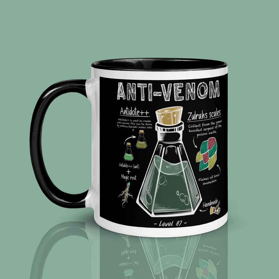 Venom Potion Recipe Coloured Mugs Old School Gaming Mug - Etsy