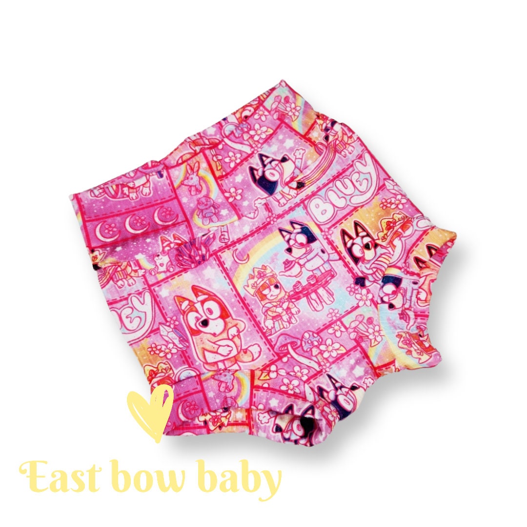 Blue Dog Set, Pink Bluey Clothing, Queen Bluey Set, Bluey Diaper Cover ...