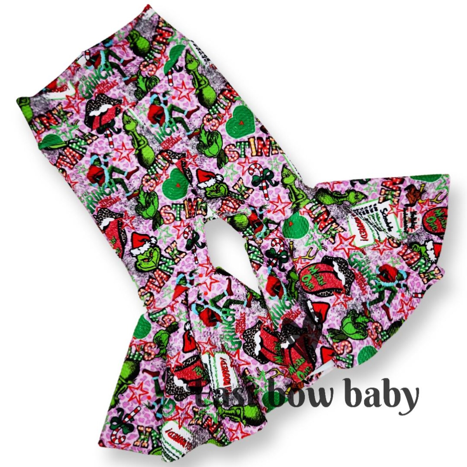 Grinch Bellbottom, Grinch Holiday Bells, Grinchmas Flares, Grinch Girls ...