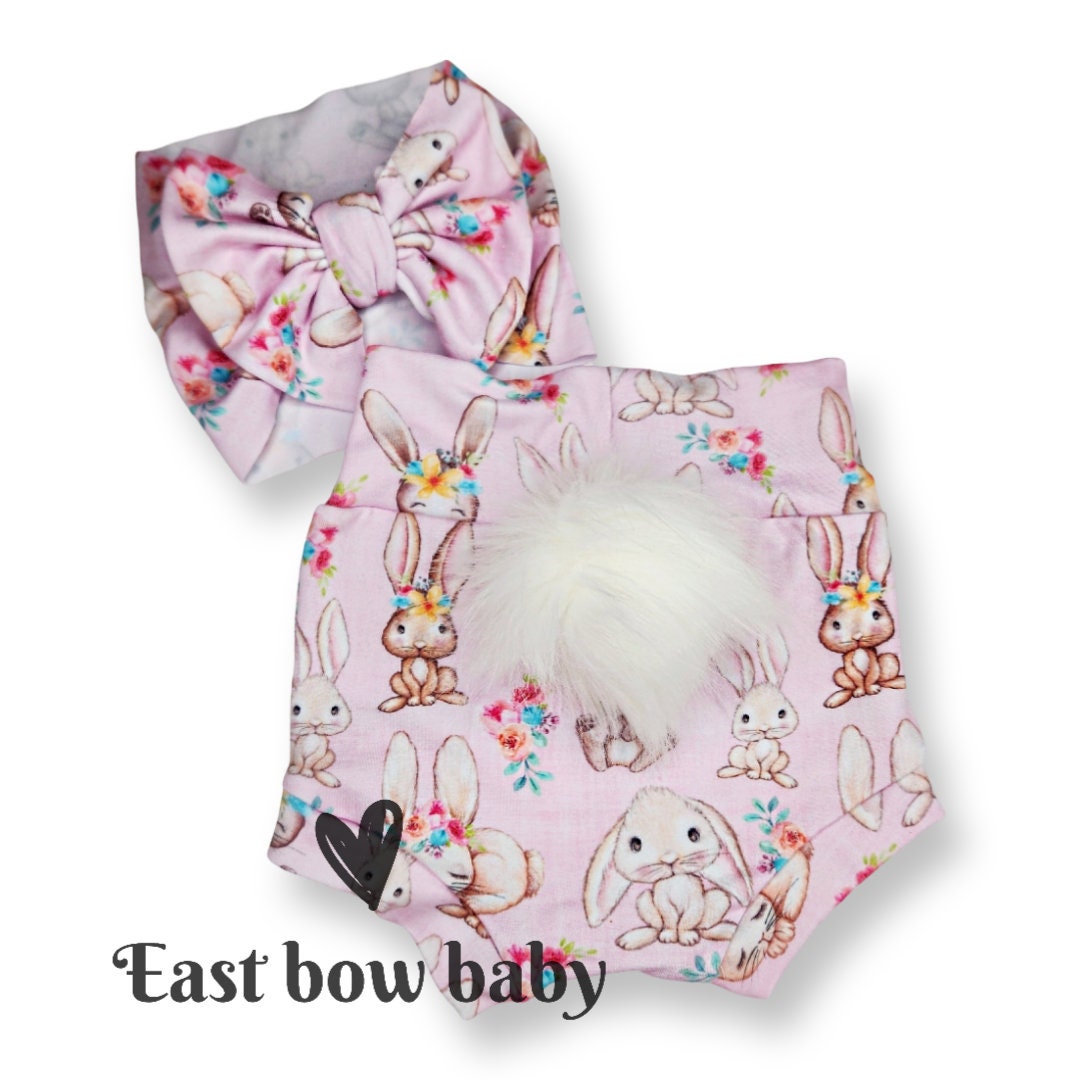 Coquette Bunny Set With REMOVEABLE Tail, Easter Outfit, Boho Bunny Bow ...