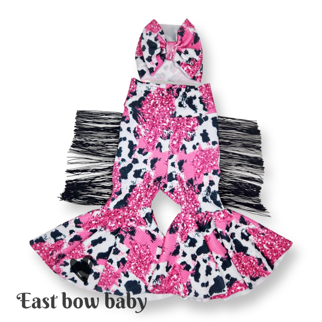 Fringe Bellbottom, Glam Rodeo Bummie, Glam Rodeo Bow, Cowgirl Outfit ...