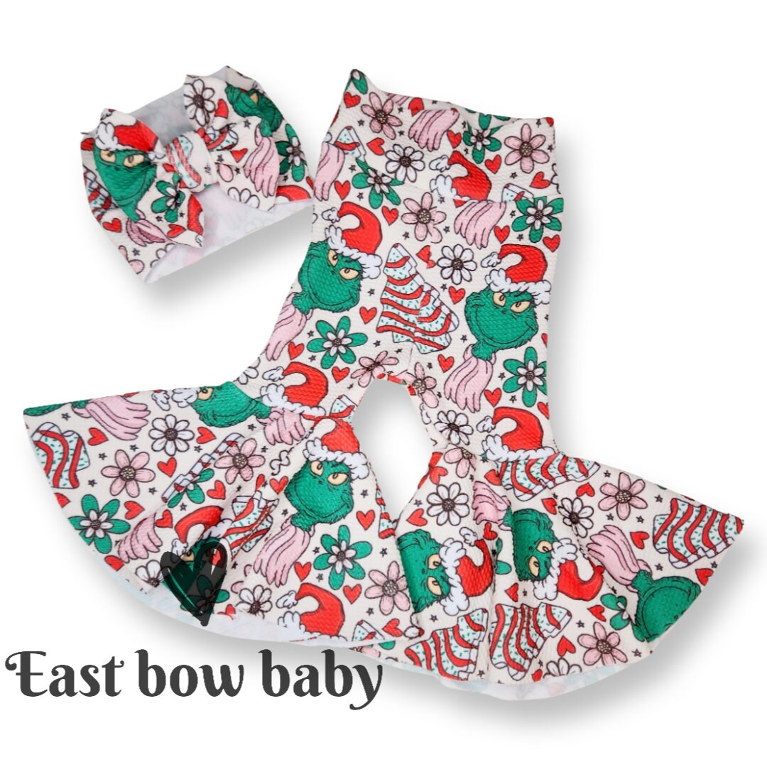 The Grinch Bellbottom Set, Grinch Christmas Cakes Bellbottom,grinch ...