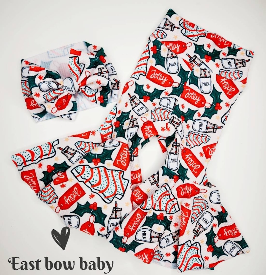 Jolly Cakes Christmas Bellbottom Set, Jolly Cakes Christmas Flares ...