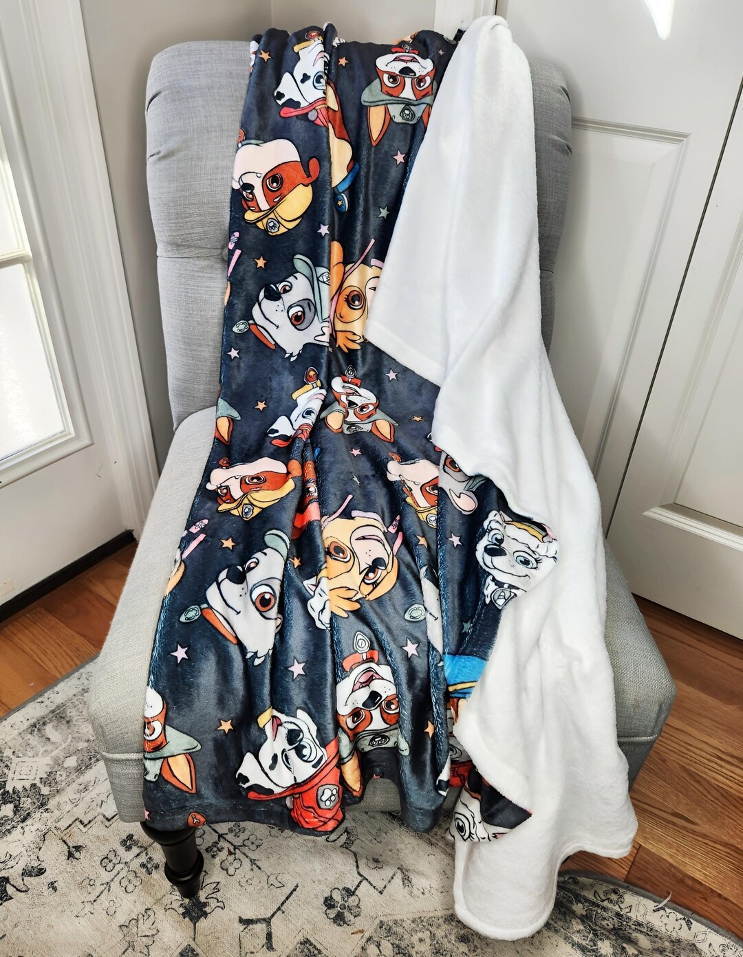 Paw Patrol Blanket, Paw Patrol Minky Blanket, Chase Blanket, Skye Blanket, Paw Patrol Christmas ...