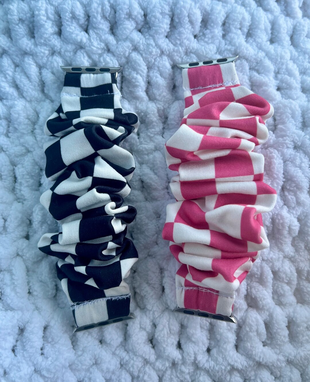 Apple Watch Band, Black and White Checkered, Pink and White Checkered ...