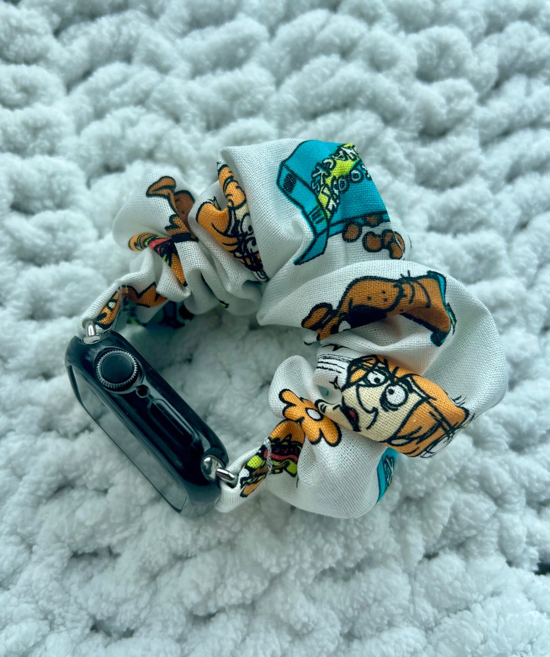 Apple Watch Band, Scooby Doo and Shaggy Scrunchie Watch Band Cotton ...