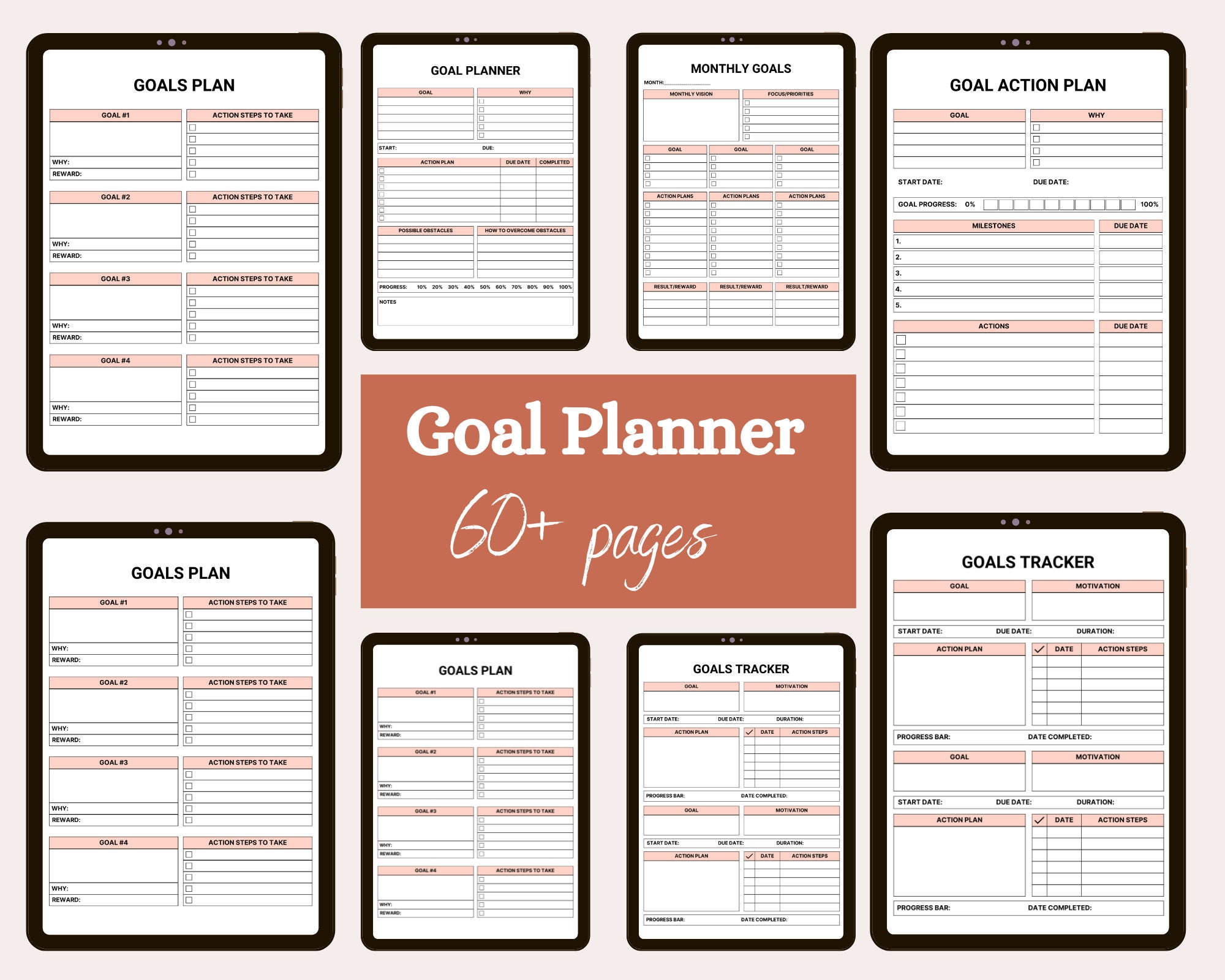 Goal Planner, Goodnotes Planner, Story Planner, Productivity Planner ...