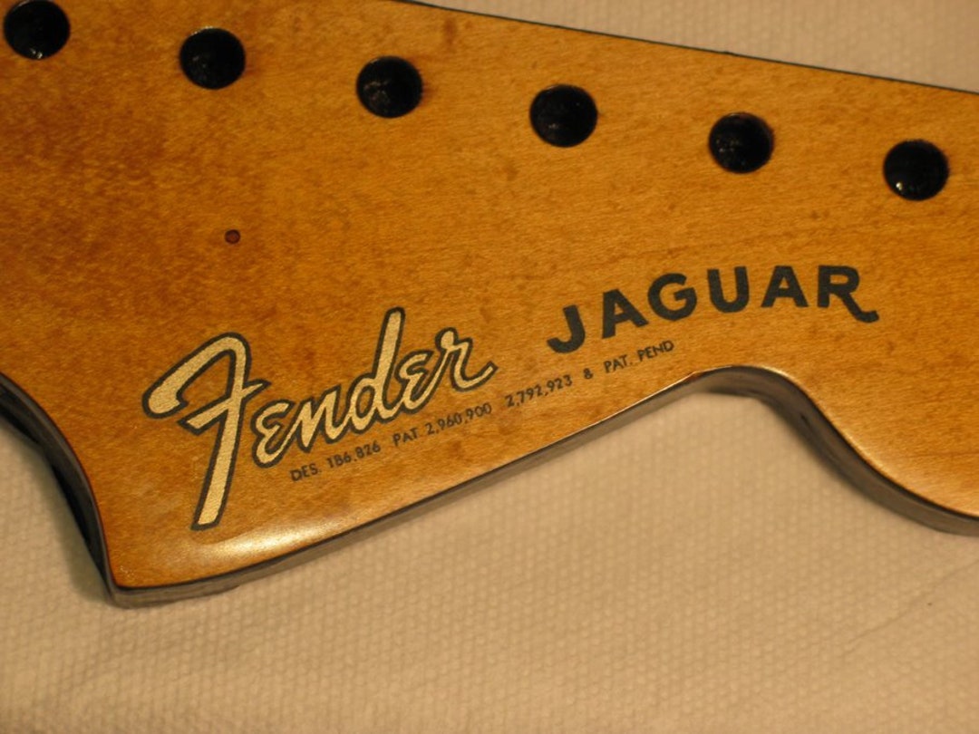 Two Fender Restoration Guitar Headstock Waterslide Decals Vintage ...