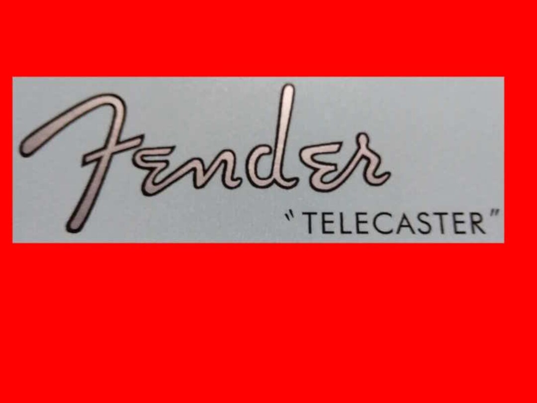 Vintage and Reproduction Fender Guitar Headstock Waterslide Decals Real ...