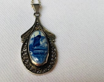 Delft Necklace | Etsy