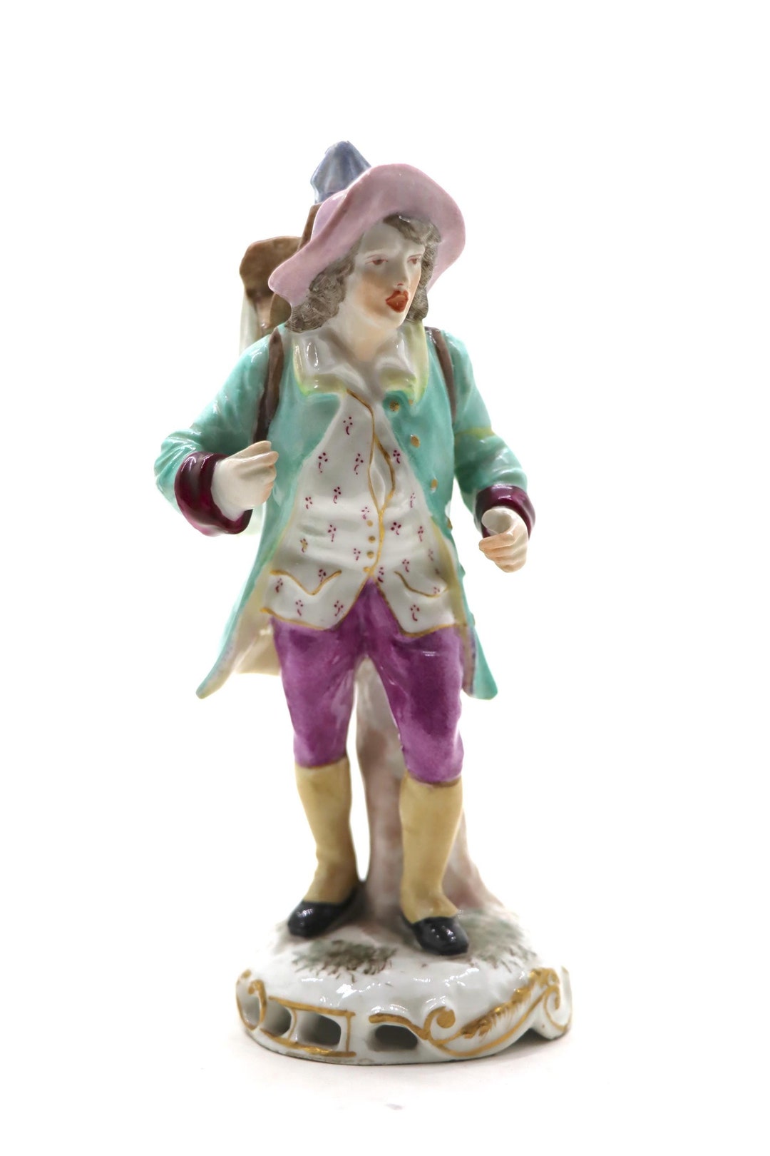 Antique Porcelain Figurine Samson Statue Lottery Seller, Cries of Paris ...