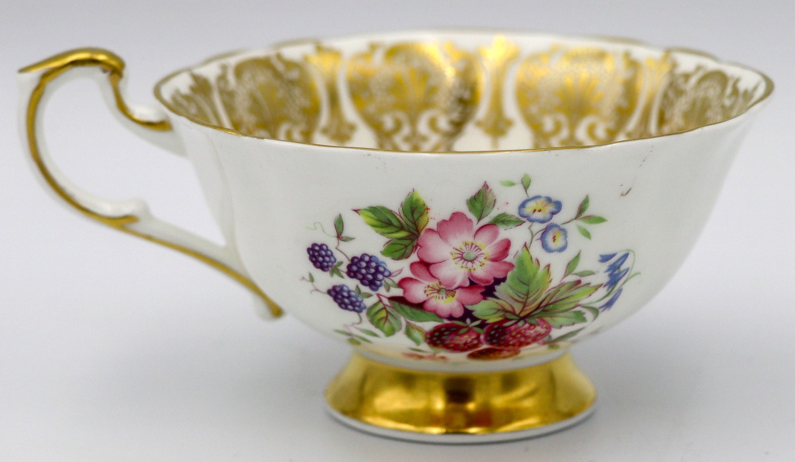 Stunning Rare Paragon Gold Gilt Fruit & Strawberry Orchard Tea Cup ...