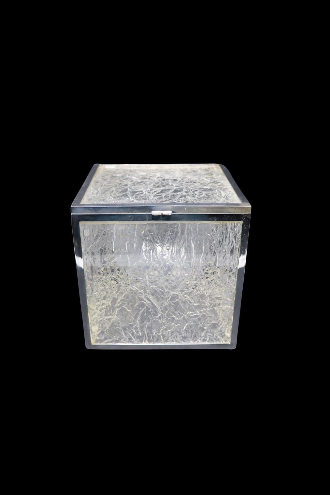 Vintage Ice Texture Lucite block of Ice Ice Bucket - Etsy