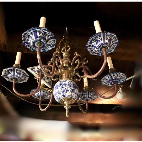 Delft Chandelier - Etsy