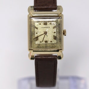 Longines Men's Square 14K Gold Watch Quartz Movement, Sold as Is - Etsy