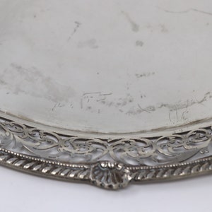 Vintage Turkish Silver Tray W/ Tea Glasses & Silver Saucers/plates, Set ...