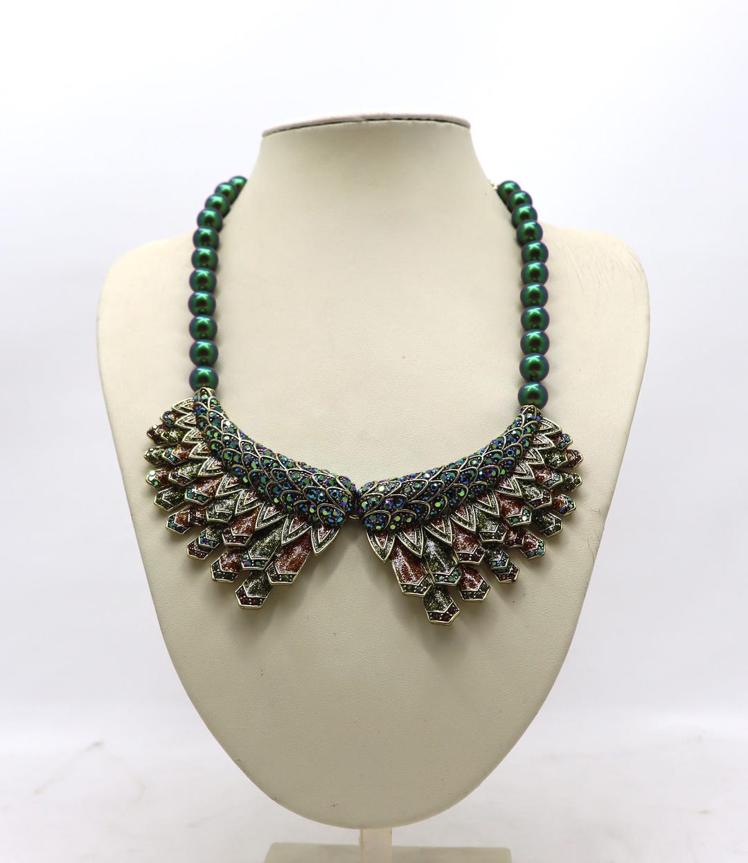 HEIDI DAUS "wing It" Beaded Enamel Crystal Necklace - Etsy