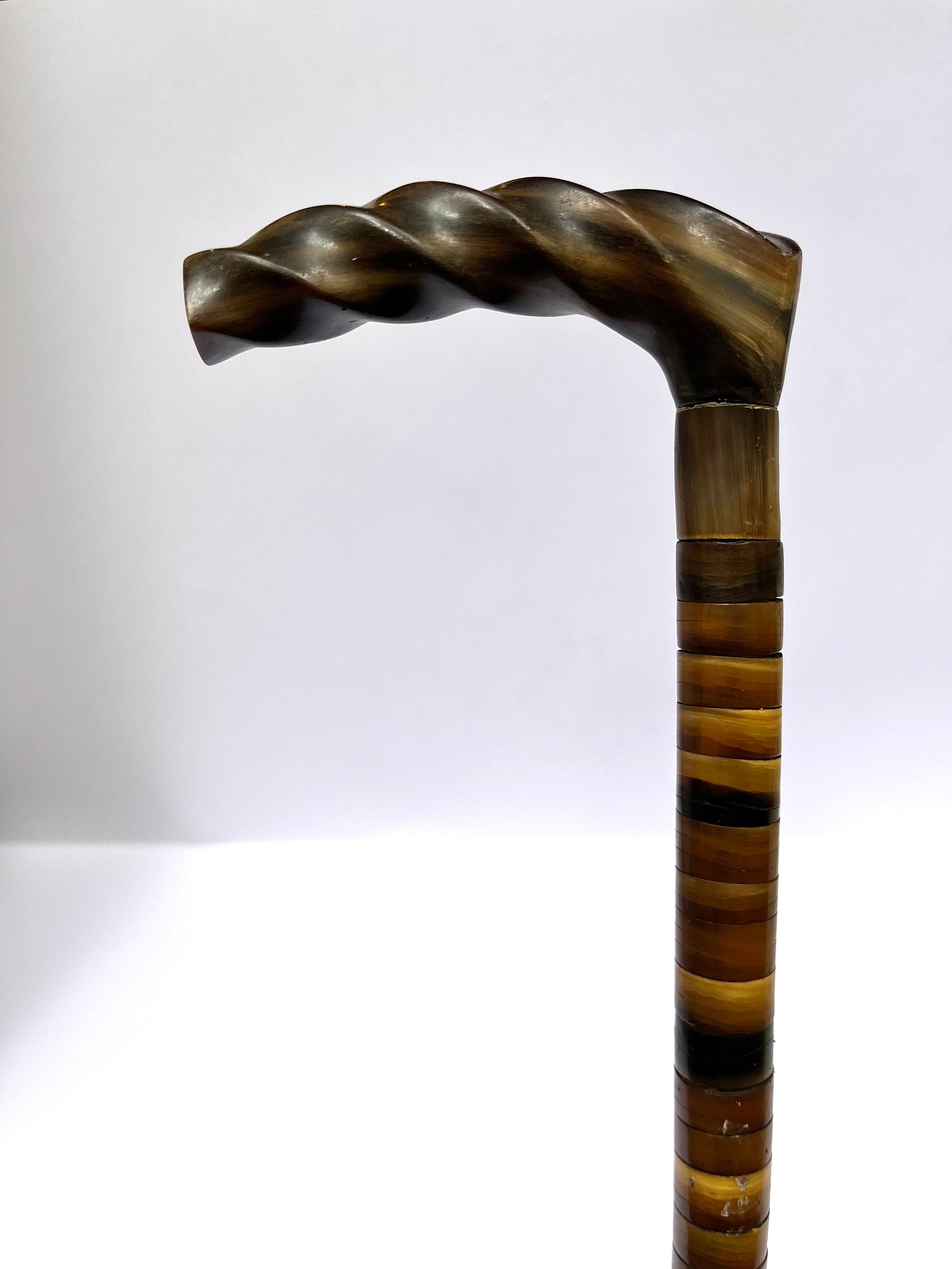 Bone Gentleman's Walking Cane Vintage Segmented Sectional Bone Cane ...