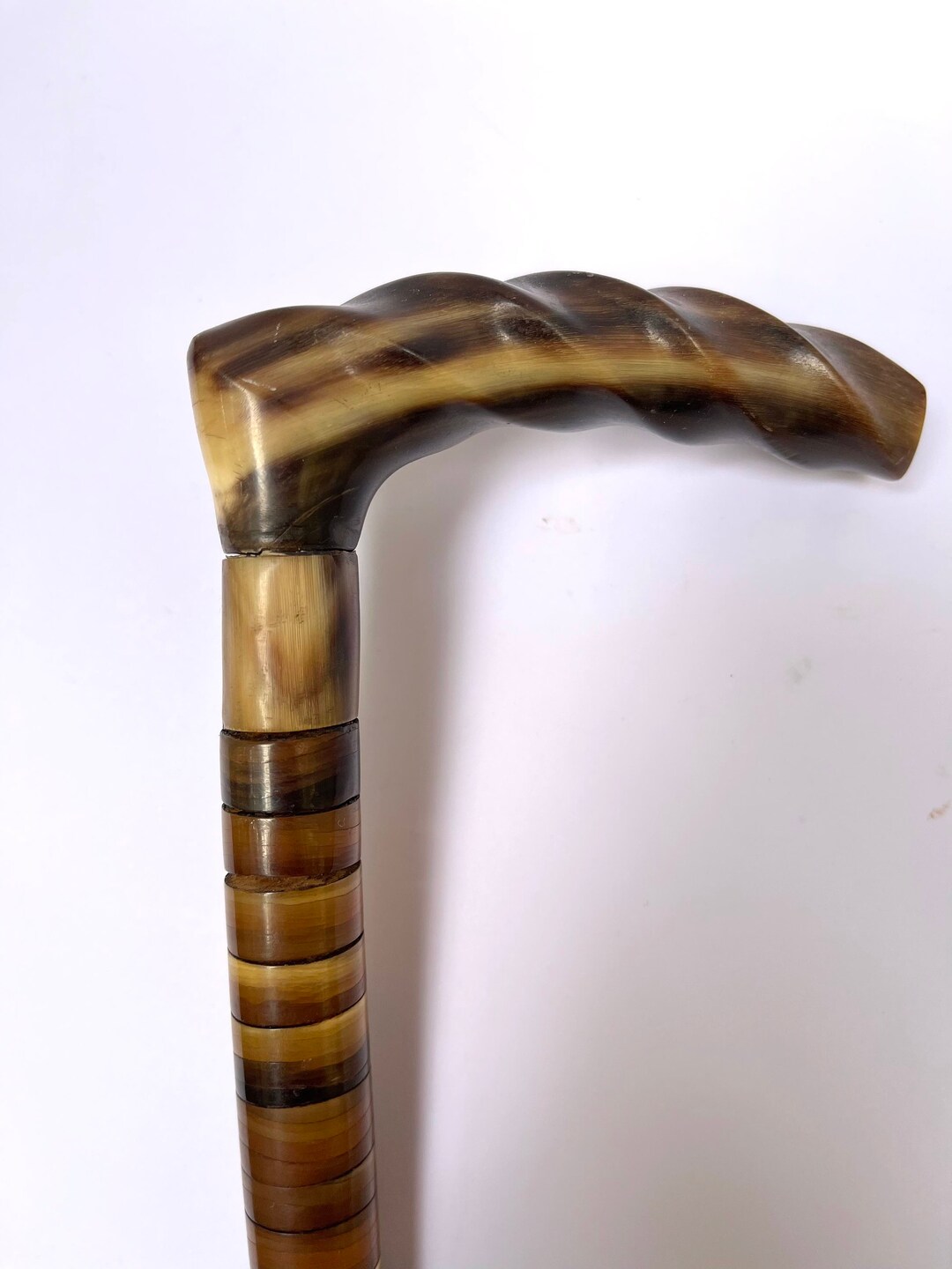 Bone Gentleman's Walking Cane Vintage Segmented Sectional Bone Cane ...