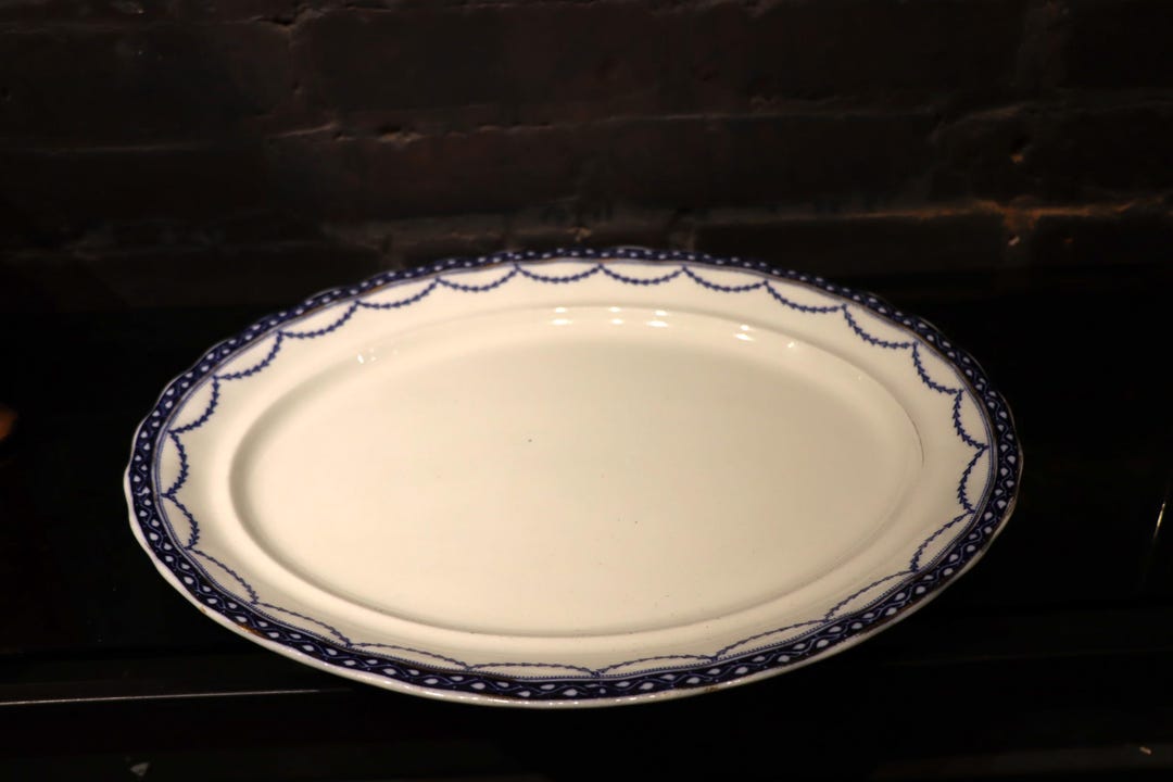 FURNIVALS Limited PLATTER in Derby Pattern, Antique English Porcelain ...