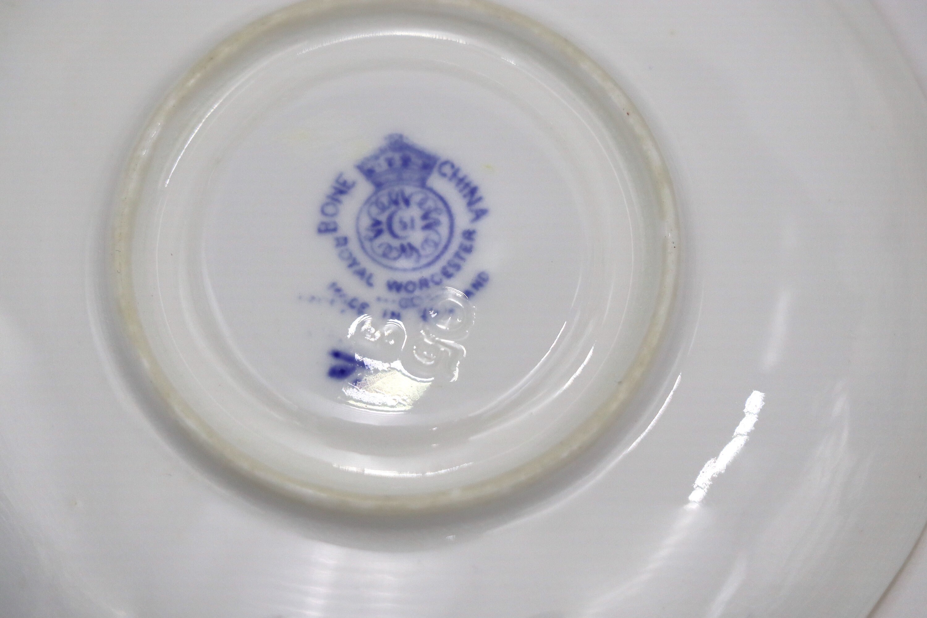 Royal Worcester Blue and White Dragon Tea Cup and Saucer Ca. 1938 - Etsy