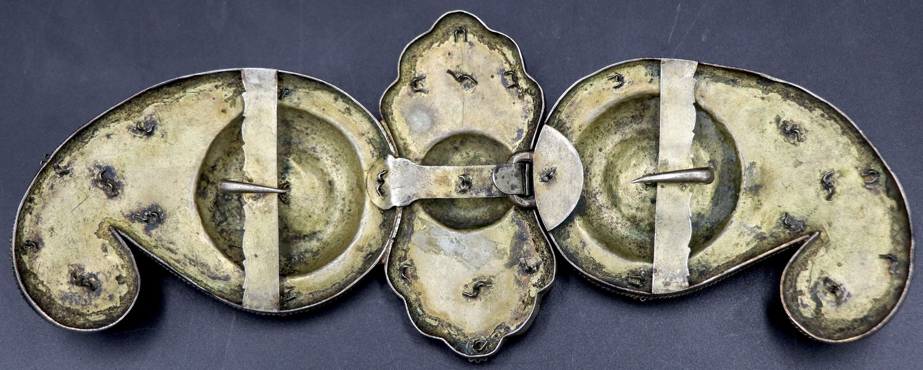 Ottoman Turkish Silver Filigree Girdle Clasp, Handmade Ottoman Turkish ...