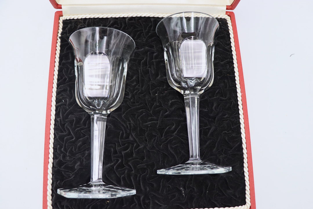 Vintage MOSER Crystal Cut Glass POPE Pattern Wine Glass Czeck - Etsy