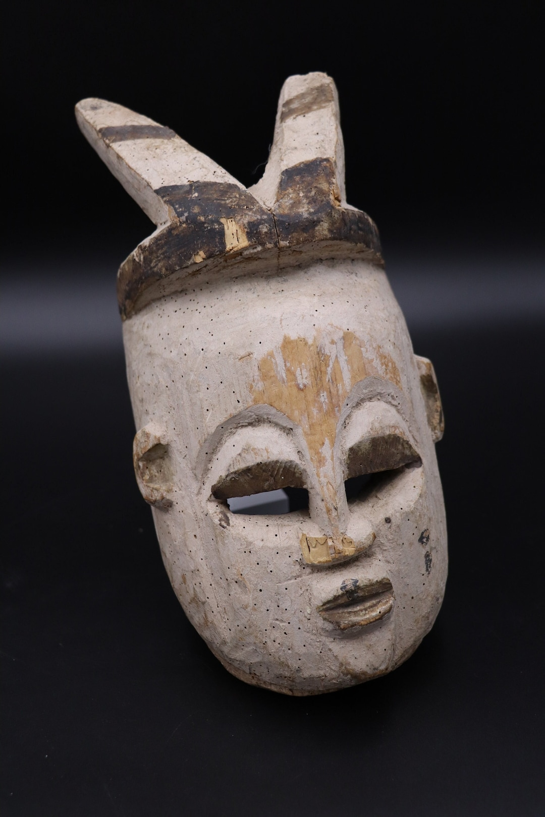 Antique Benin African Mask Circa 1900, Tribal Ceremonial Mask - Etsy