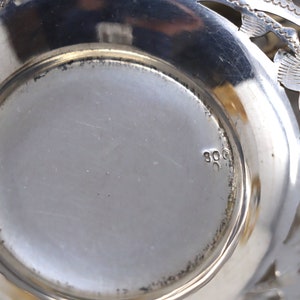 Vintage Turkish Silver Tray W/ Tea Glasses & Silver Saucers/plates, Set ...