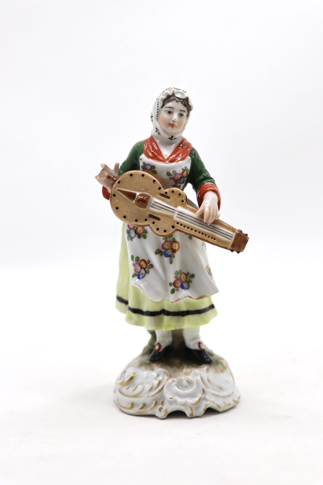 Meissen Figurine Lady as Mandolin Player Figure Figurine 1870 - Etsy