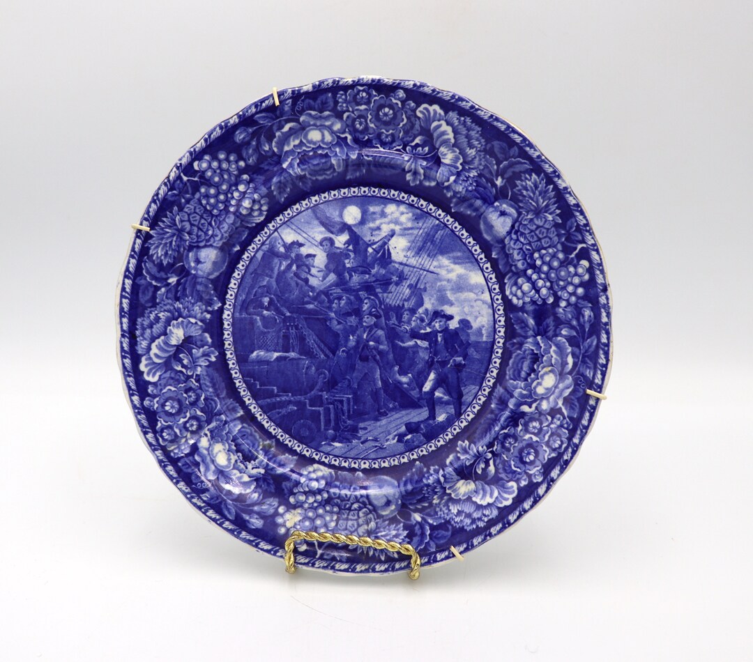Staffordshire England Commodore Paul Jones Capturing the Serapis Sep 23 ...