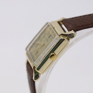 Longines Men's Square 14K Gold Watch Quartz Movement, Sold as Is - Etsy