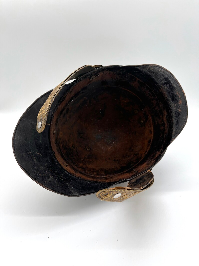 Antique French Helmet, Fireman Helmet, Louis Philippe Period Fireman's ...