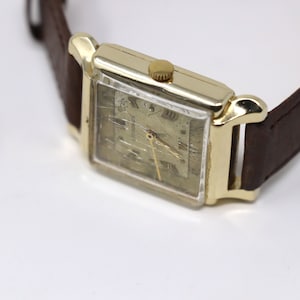 Longines Men's Square 14K Gold Watch Quartz Movement, Sold as Is - Etsy