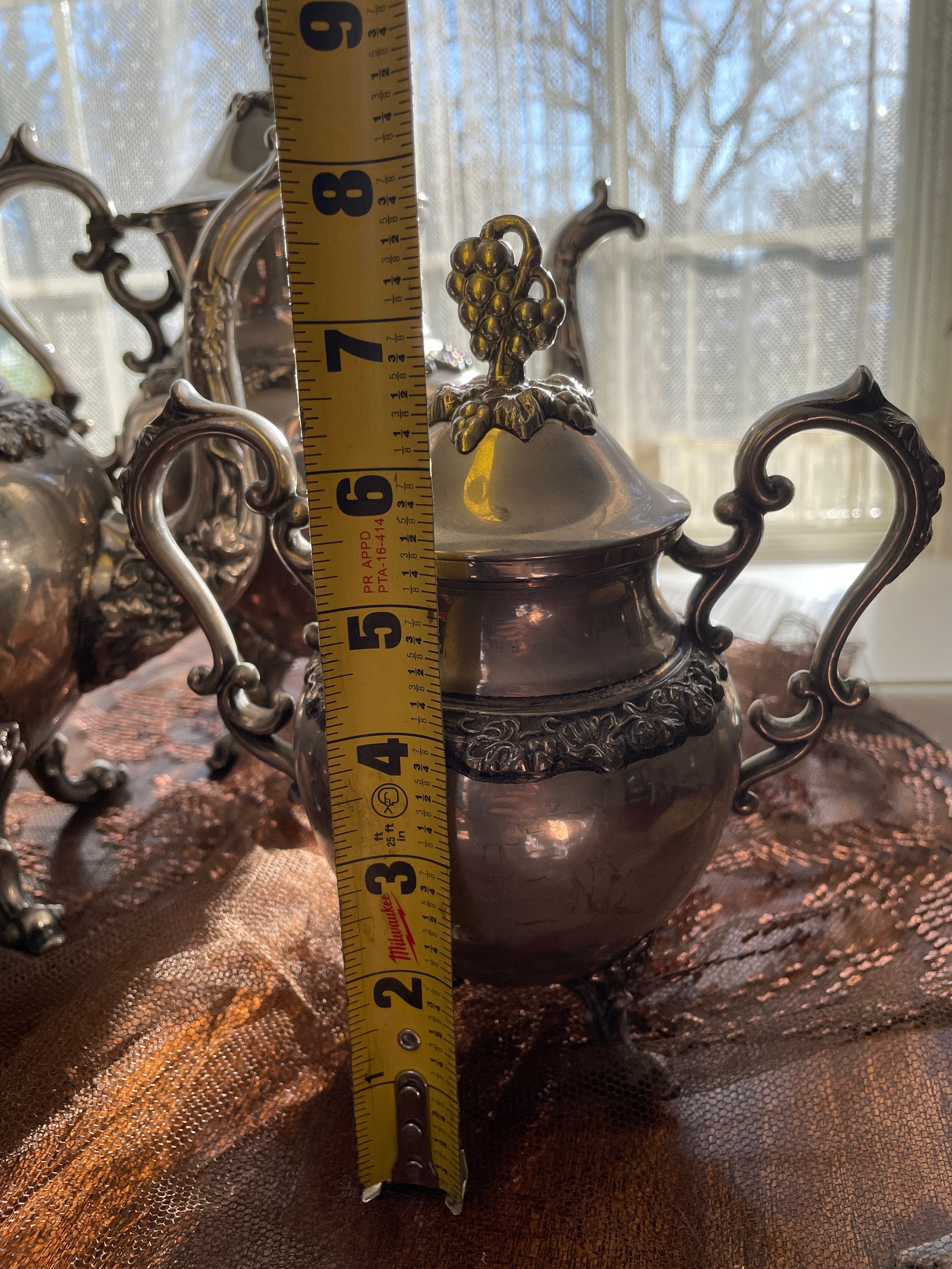 Vintage Silver Plated Copper Tea and Coffee Pot Set With Sugar - Etsy