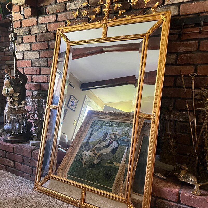 Antique Mirror Panel - Etsy