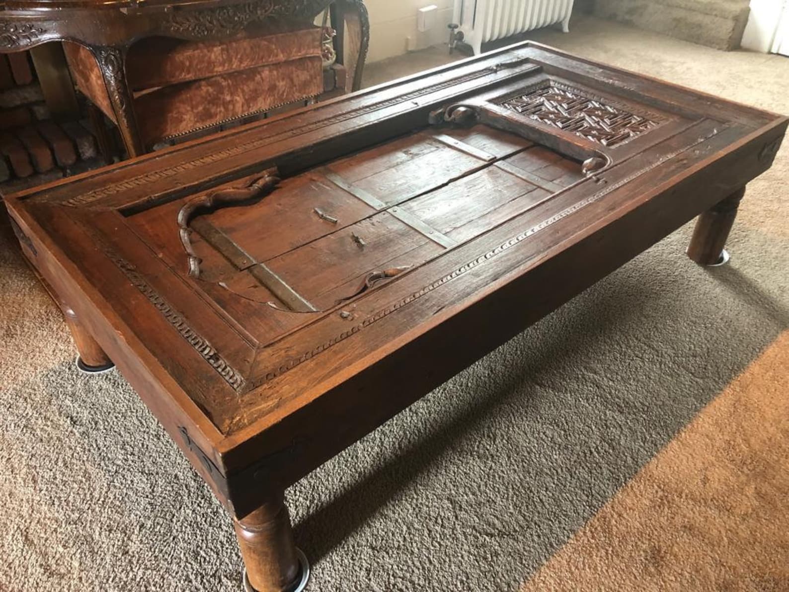 Antique Handcrafted Old Reclaimed Window Centre Table / Coffee Table ...