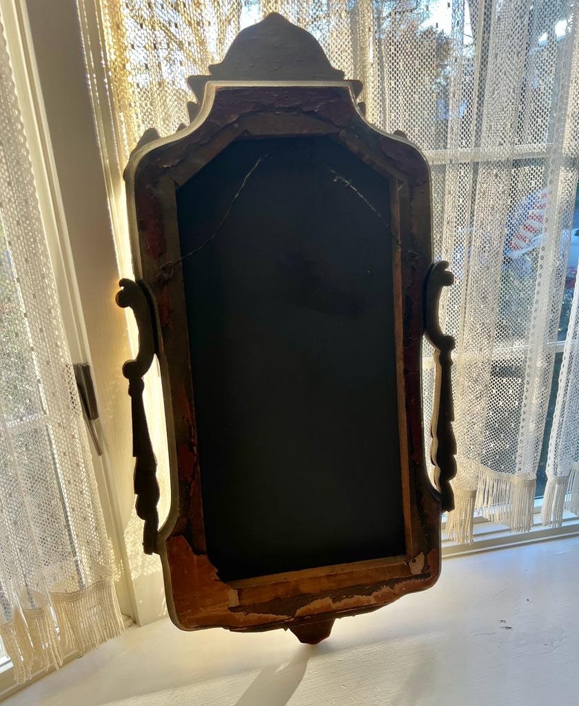 Antique Vertical Ornate Wood Frame Scalloped Beveled Wall - Etsy