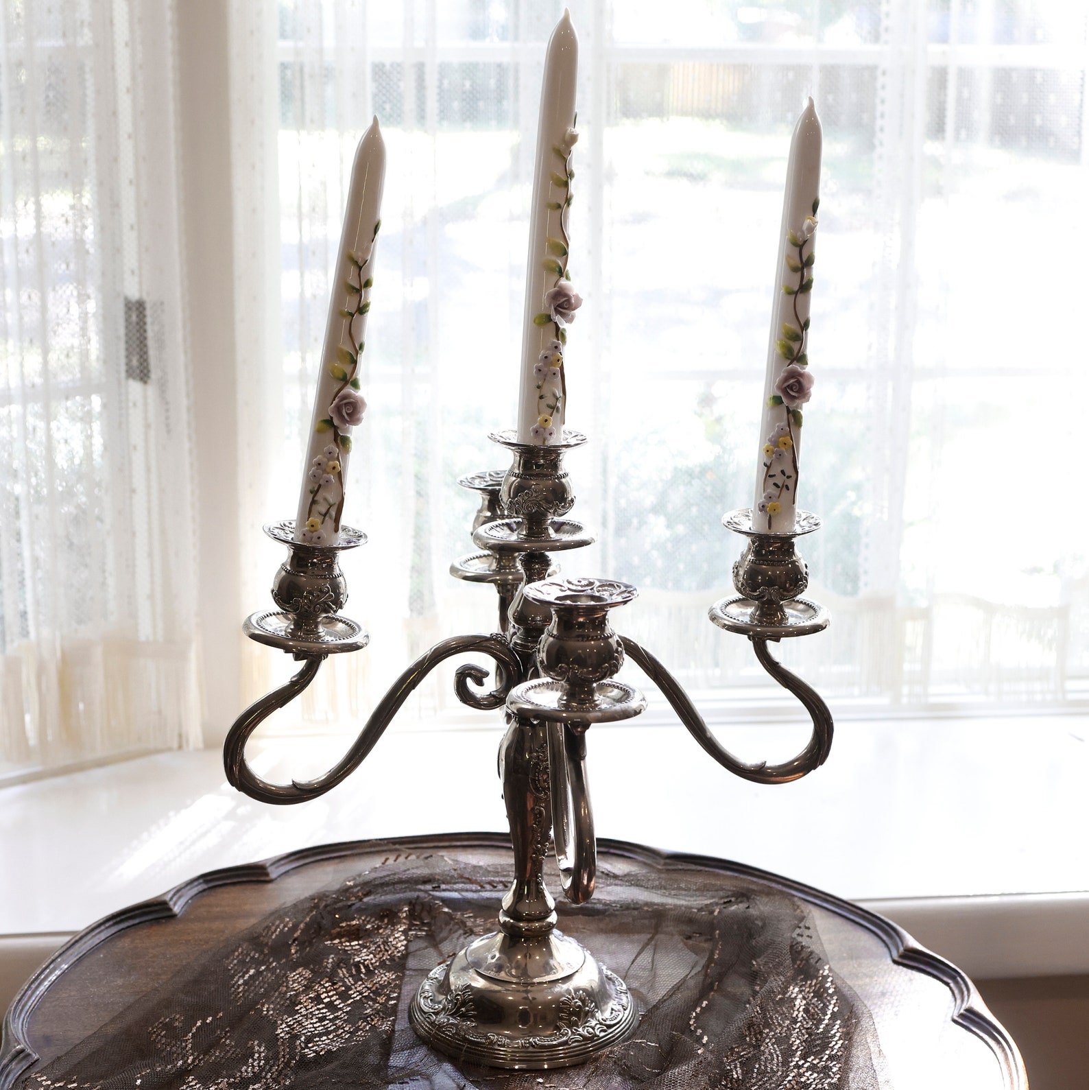 Vintage Mid Century French Silver Plated 5 Branches - Etsy