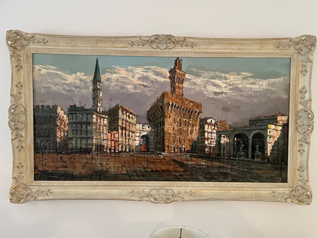 Vintage Original Signed Oil Painting Wooden Framed Wall Art - Etsy